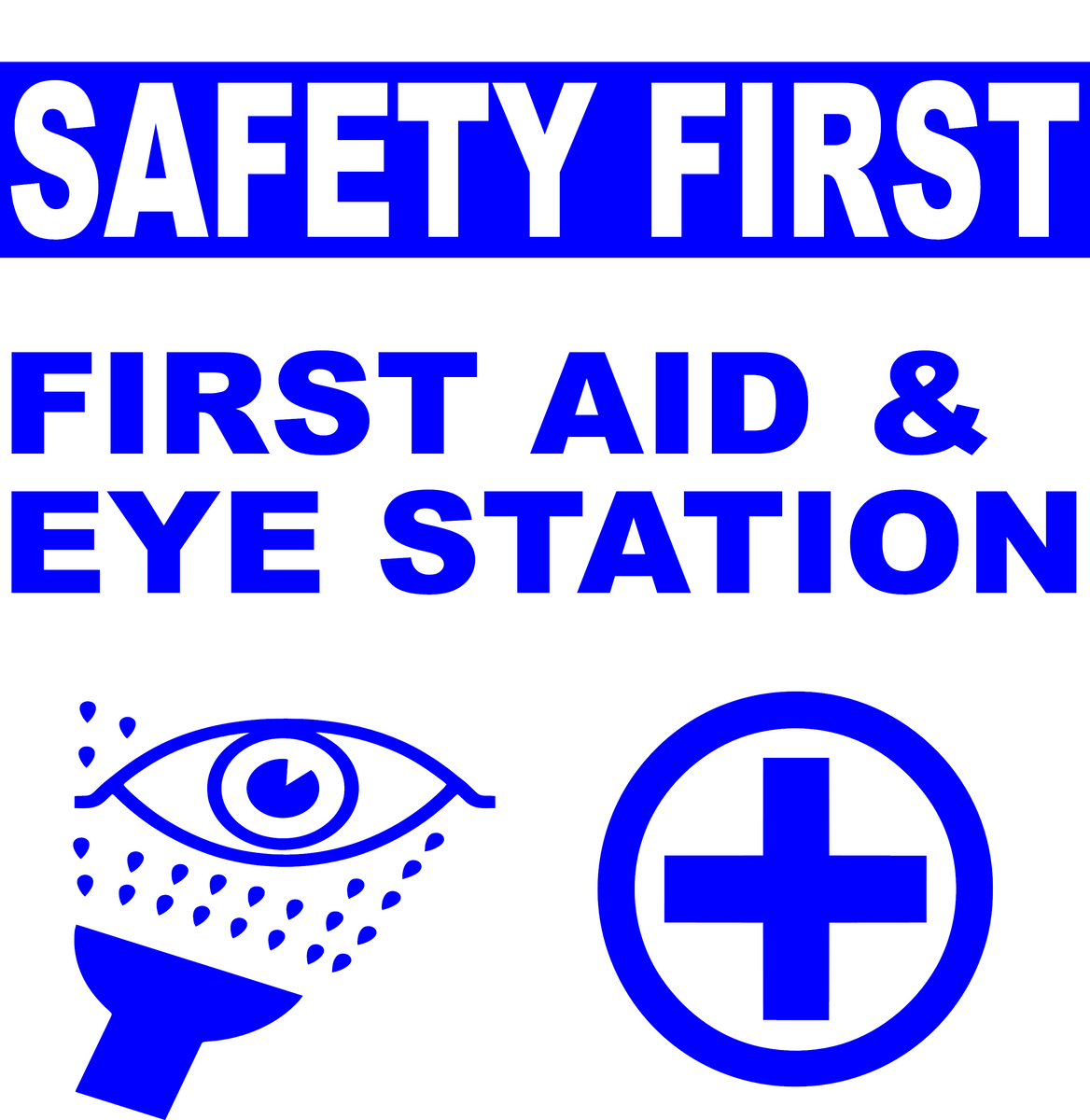First Aid & Eye Station Decal (Buy one get one Free) – OPARTS MARKETPLACE